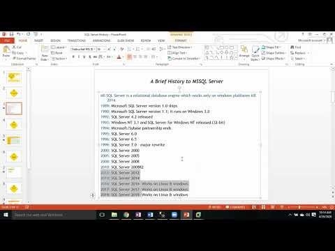 SQL Brief History and Versions