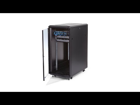 25U 36in Knock-Down Server Rack Cabinet with Casters - RK2536BKF | StarTech.com