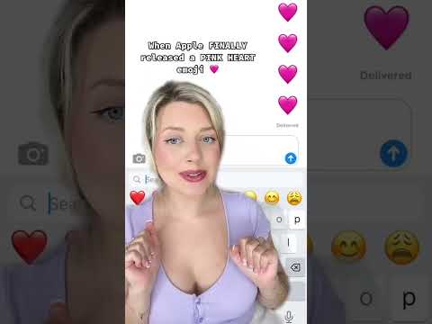 Apple FINALLY made a Pink Heart Emoji!!!😱