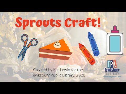 Thanksgiving Sprouts Craft: Pumpkin Pie