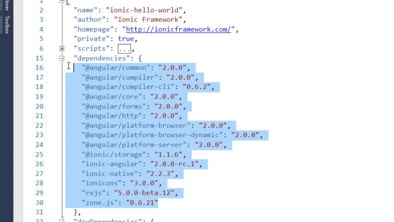 Anatomy of an Ionic 2 Project