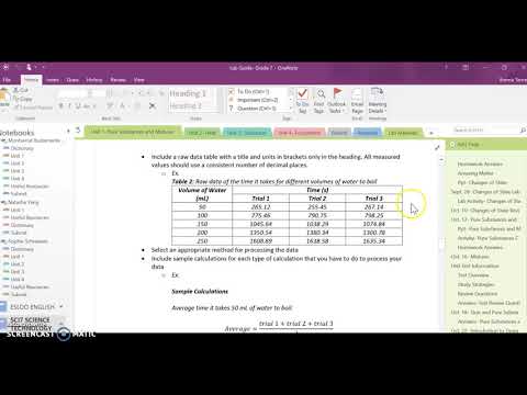 Making Data Tables in Google Docs
