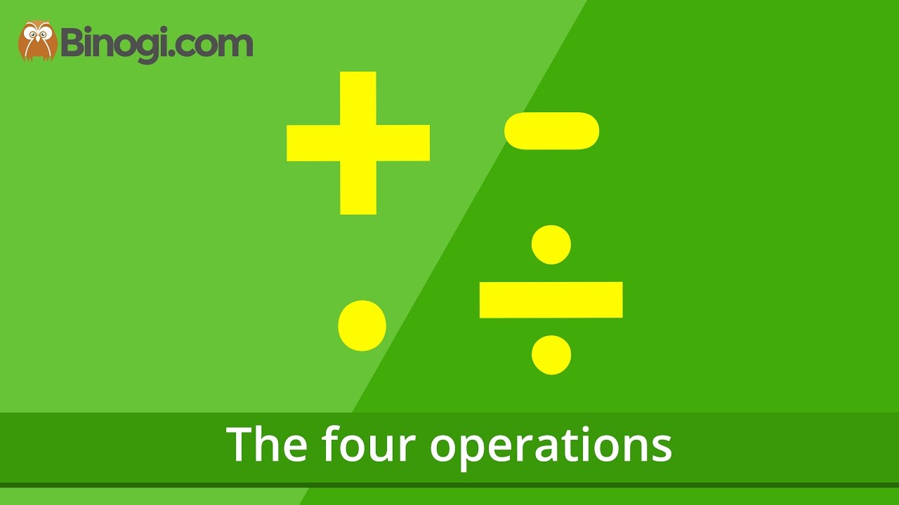 What are the four basic operations in Mathematics?