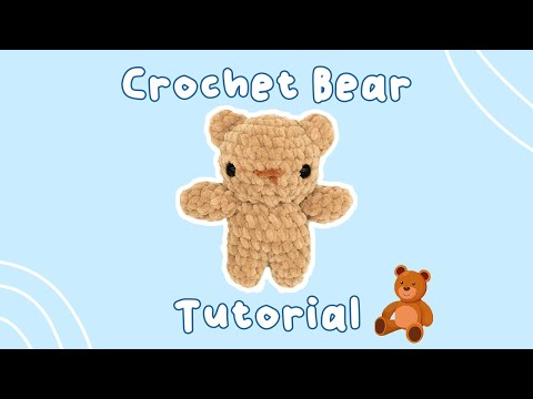 Crochet Bear Tutorial - Beginner How To Teddy Bear Crochet Pattern