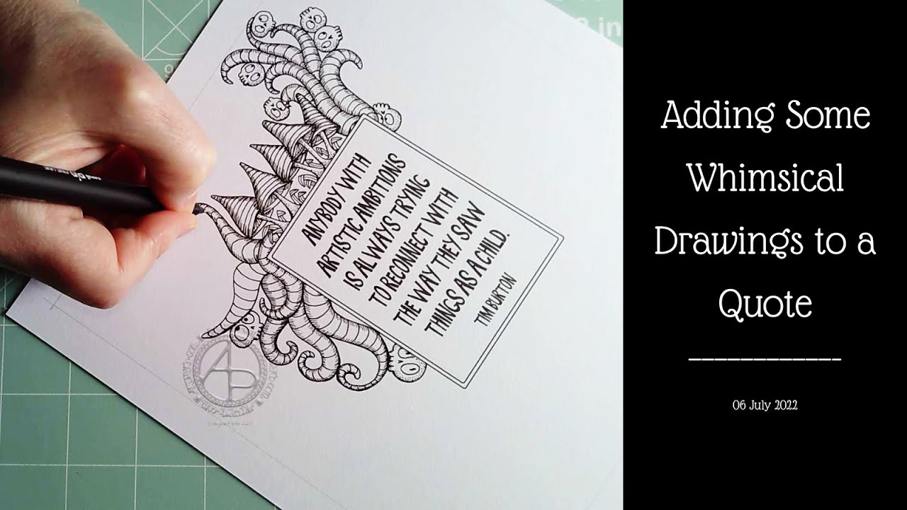 Adding some #whimsical #drawings to a quote