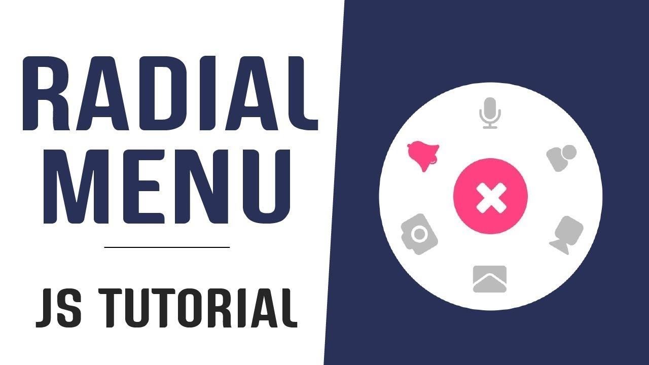Interactive Radial Menu With Javascript | Javascript Menu | Javascript Tutorials  2019