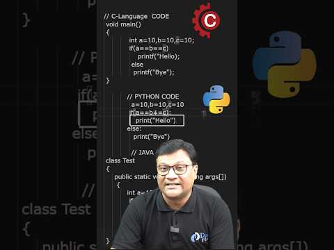 What happens when we execute the same code in C, #python & #java ? 🤯😵#programming