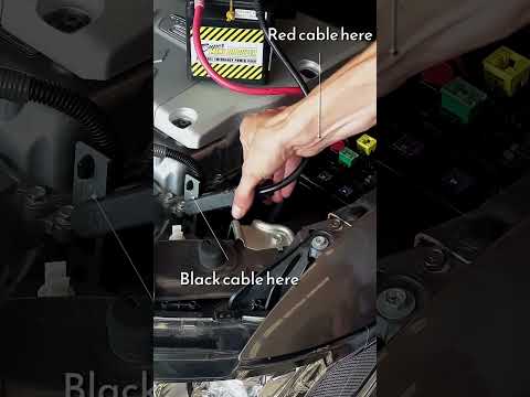 How to jump start a Hybrid PHEV Outlander (Mitsubishi)🔋⚡ #shorts #car