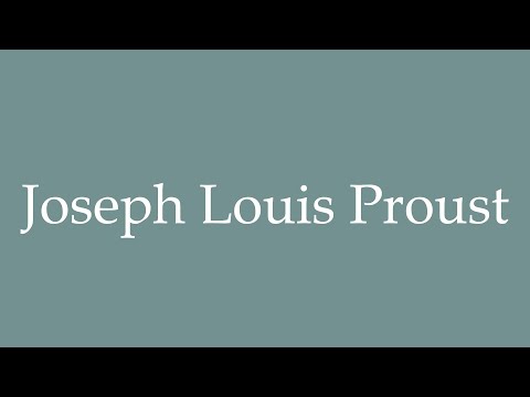 How to Pronounce ''Joseph Louis Proust'' Correctly in French