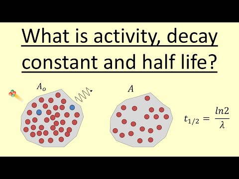 13.13 What is activity, decay constant and half life
