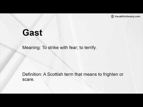 Gast Meaning