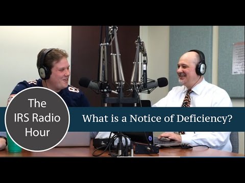 What is a Notice of Deficiency?