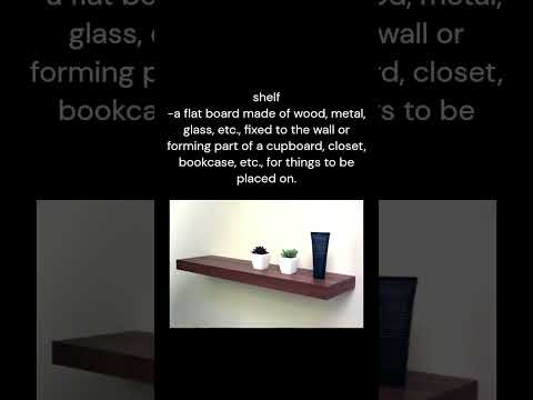 shelf -meaning and pronunciation-
