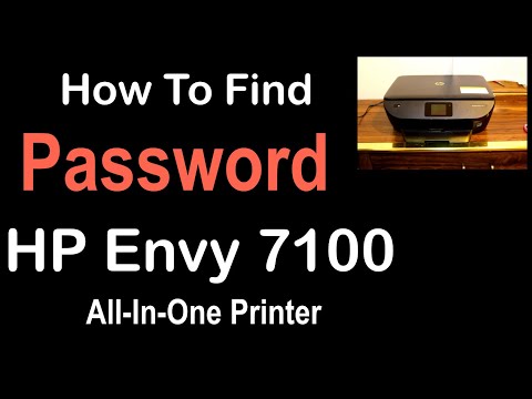 How To Find The Password Of HP Envy 7100 Series All-In-One Printer review ?