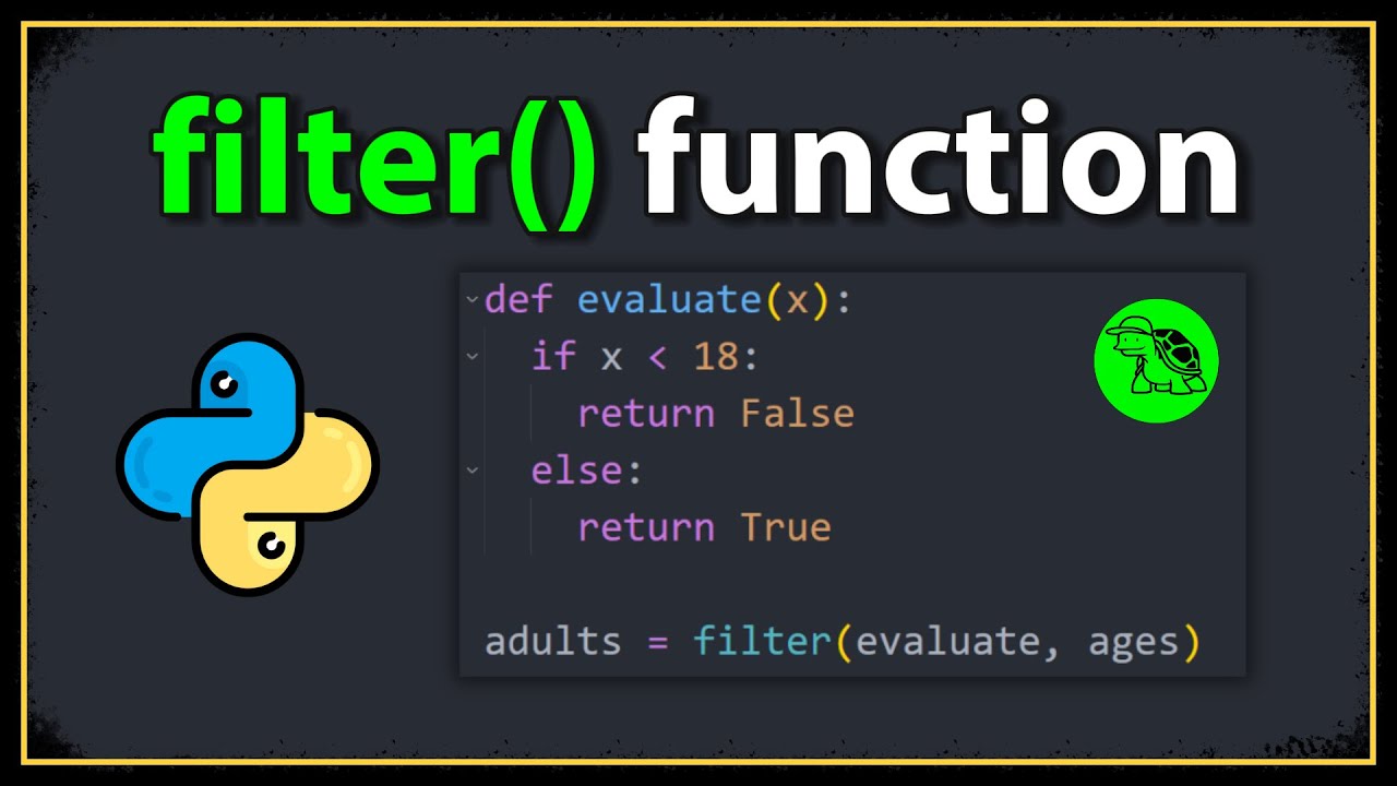 Learn Python Filter Function in 1 minute