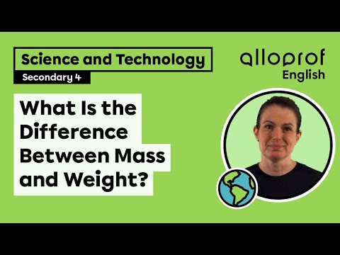 What Is the Difference Between Mass and Weight? | Sciences and Technology | Alloprof