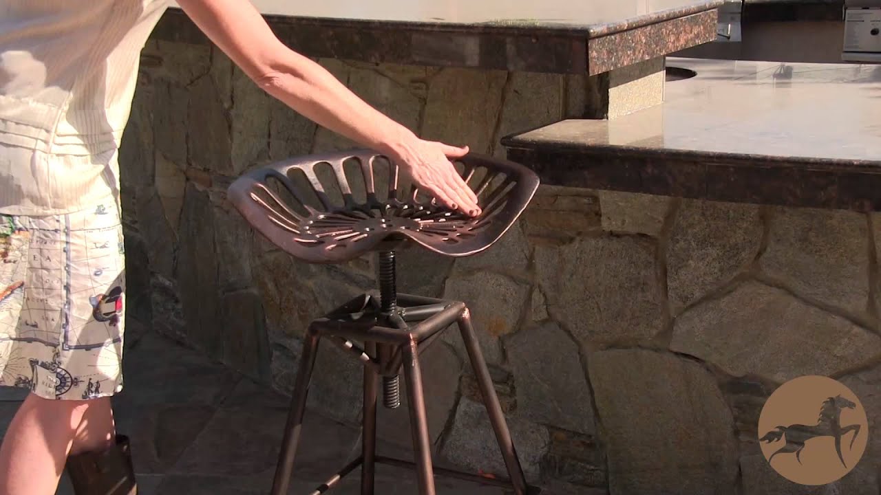 Chapman Adjustable Saddle Barstool