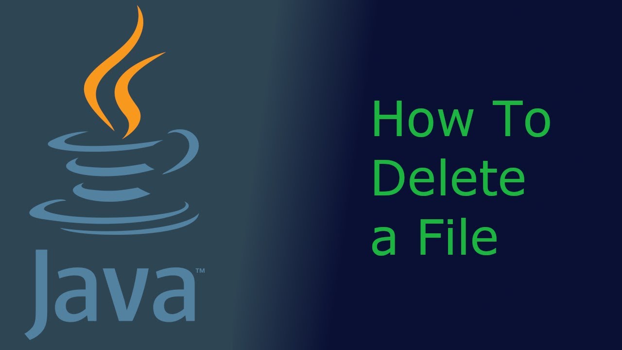 Java How To Delete A File
