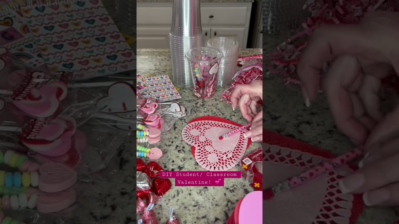 Easy DIY Student and Classroom Valentine Gift! 💕 #shorts
