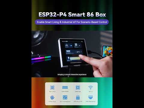 ESP32-P4-86-Panel-ETH,High-Speed RISC-V Controller,ETH, RS485, Relay Control Option#waveshare #esp32