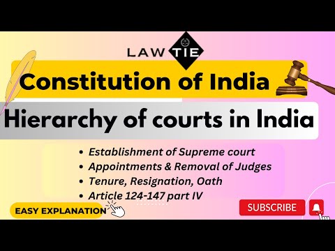 Hierarchy of courts in India | Supreme court | Article 124 -147 | Constitution of India | #CUET
