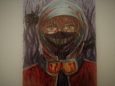 Creepypasta Fan Art Time lapse| Ticci Toby (by Kastoway)