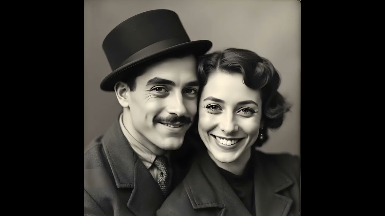 Vintage couple portrait AI #love #vintage #aiart #portrait #photography