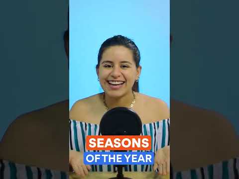 ESTACIONES DEL AÑO EN INGLÉS #shorts