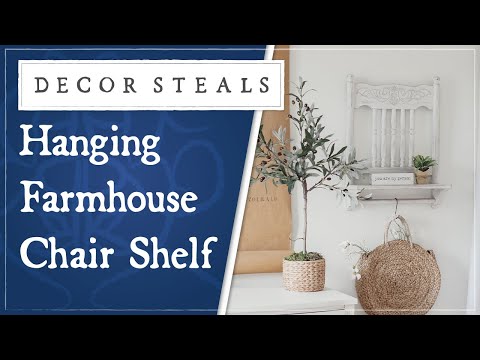 Decor Steals' Hanging Farmhouse Chair Shelf