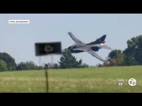 Pilot recovering after ejecting from jet