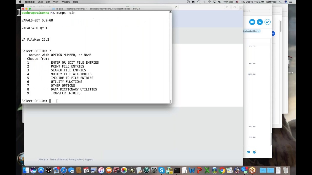 Short intro to Fileman Enter/Edit and Inquire