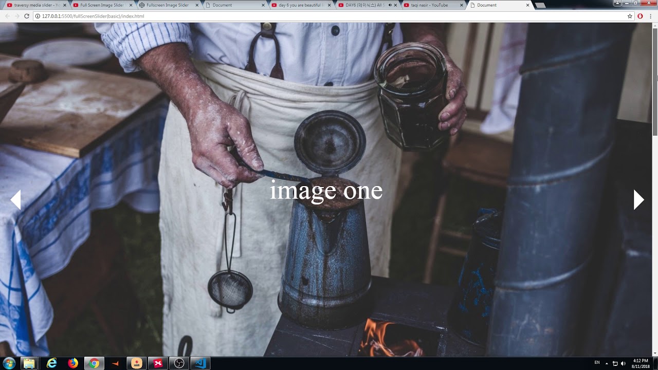 Image slider basic (Vanilla JS)