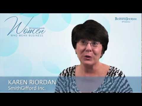 Women Who Mean Business - Karen Riordan, SmithGifford