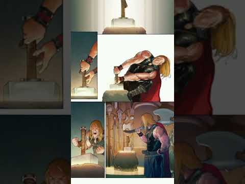 Thor unworthy in comic #shorts #thor
