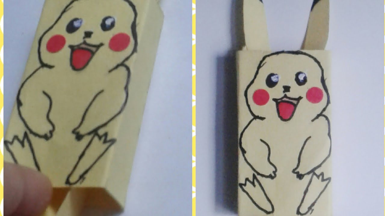 Funny pikachu moving ears  #cutepikachu #papercraft.