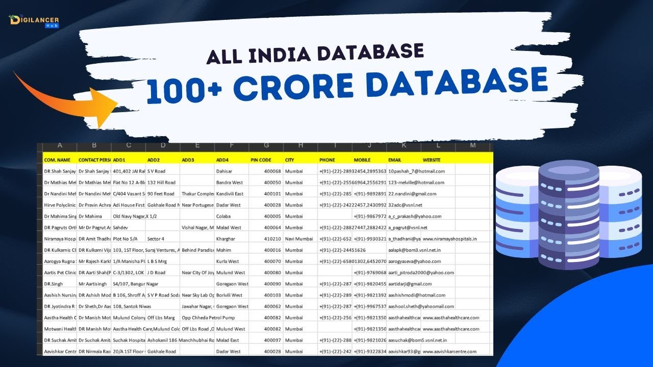 All INDIA 100+ Crore Database Pack: Download Now