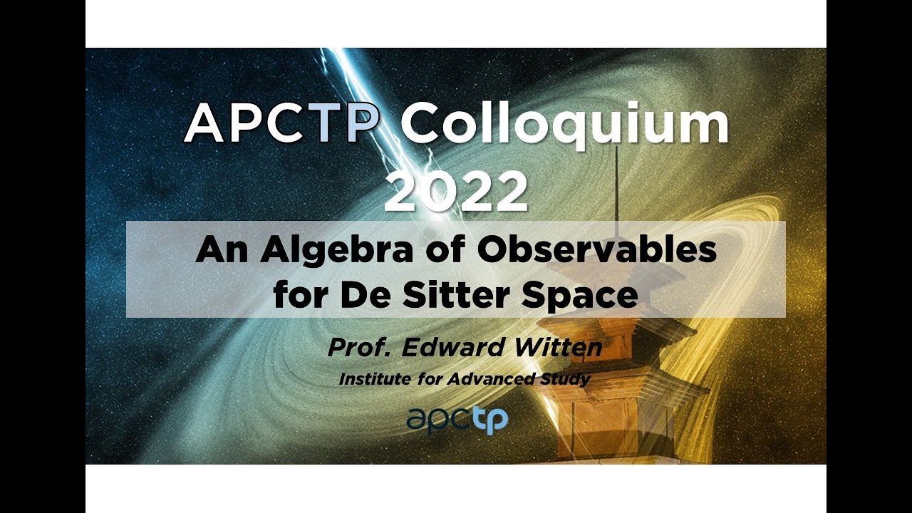 An Algebra of Observables for De Sitter Space  —Edward Witten