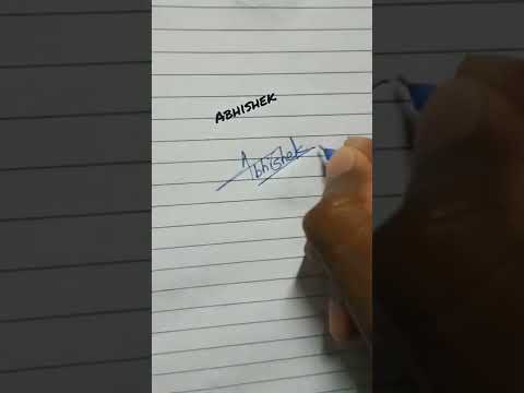 Signature NAME (Abhishek) #short