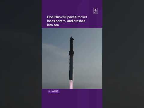 Elon Musk's SpaceX rocket loses control and crashes into sea