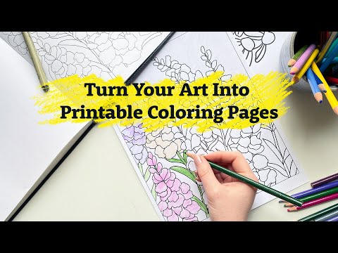 Turn Your Art Into Printable Coloring Pages