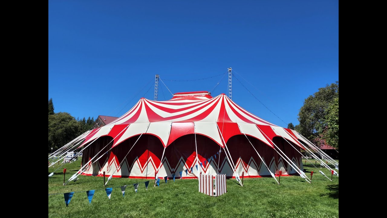 Inside the Flynn Creek Circus Tent