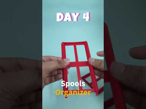 day 4 today i print a spool organizer for handling my filaments #3dprinting #turnreal-3d