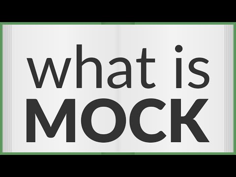 Mock | meaning of Mock