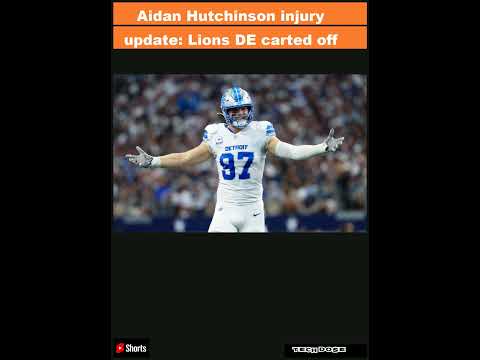 Aidan Hutchinson injury update: Lions DE carted off after gruesome leg injury|Shorts