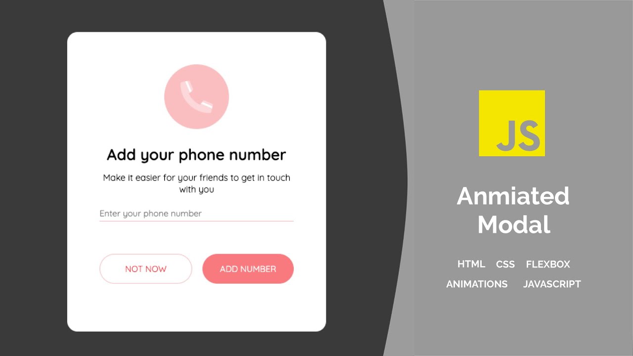 Create an Animated Modal with JavaScript