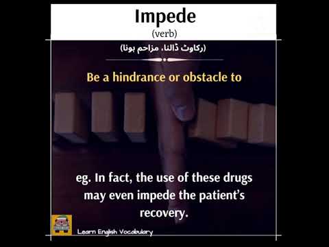 Impede | Learn English Vocabulary