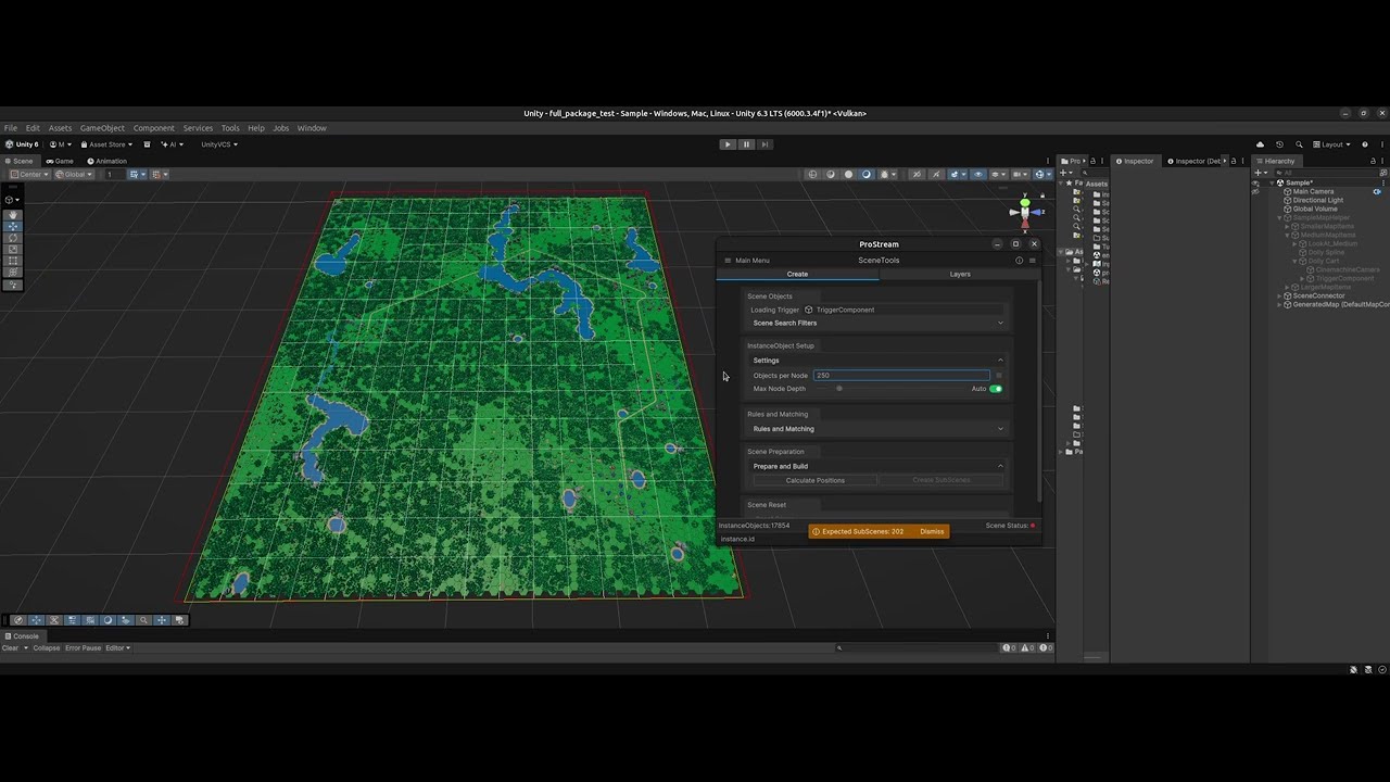 Unity Asset - ProStream - Density Based SubScene Sizing