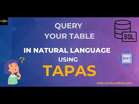 How to Use TAPAS for Table Question Answering? Try this MLM ( BERT like model )
