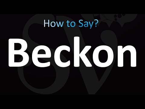 How to Pronounce Beckon (correctly!)