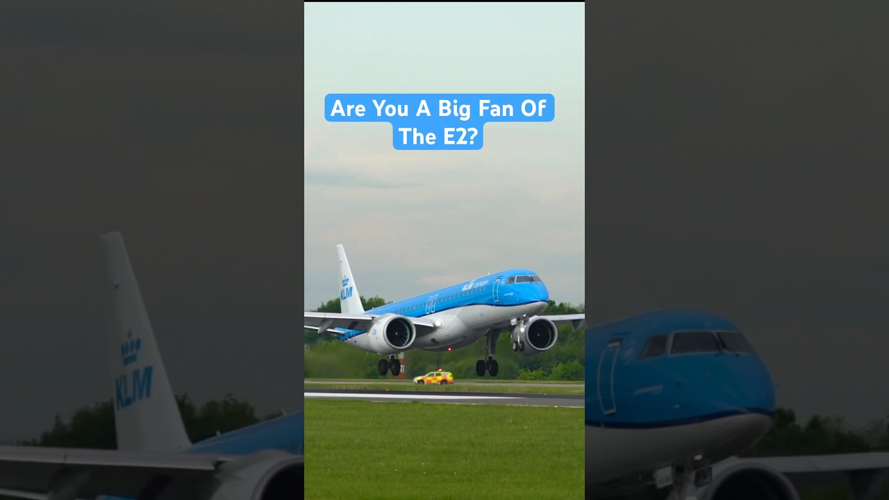 How Good Is The E2? 🤩 #KLM #Embraer #E2 #manchesterairport